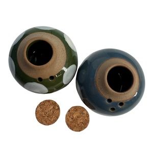 Mud Pie | Dining | Mud Pie Dot Salt And Pepper Shakers Set Blue Green ...